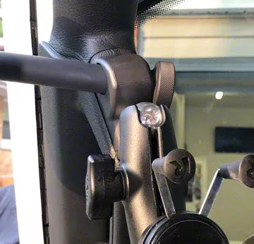 CMM Offroad Jeep Wrangler Rear Loop Grab Handles; Blue CMM23JK-BL-L (07 ...