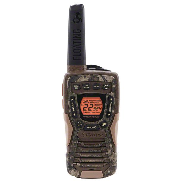 Cobra Tundra Floating Waterproof Walkie Talkies; TrueTimber Strata; 2 ...