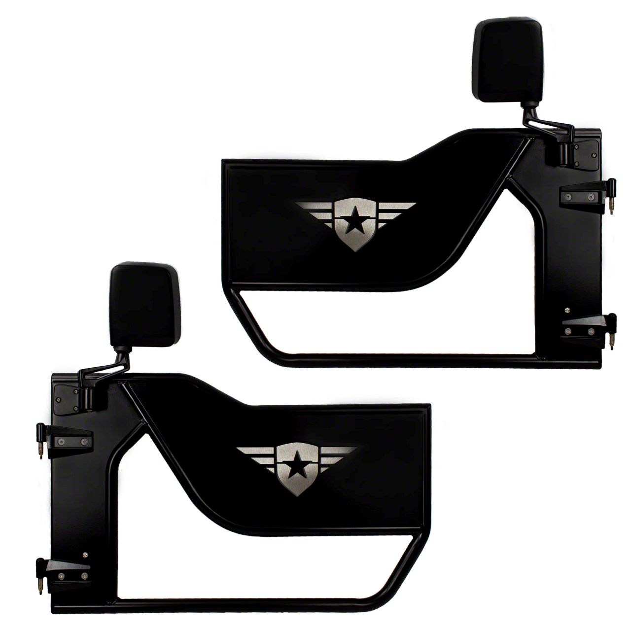Combat Off Road Jeep Wrangler Mission Tube Doors; Front 15-1046 (07-18 ...