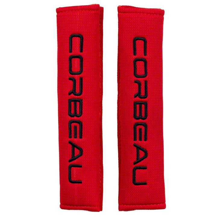Corbeau Bronco Sport Seat Harness Pads; Red; 2-Inch 40407 (Universal ...