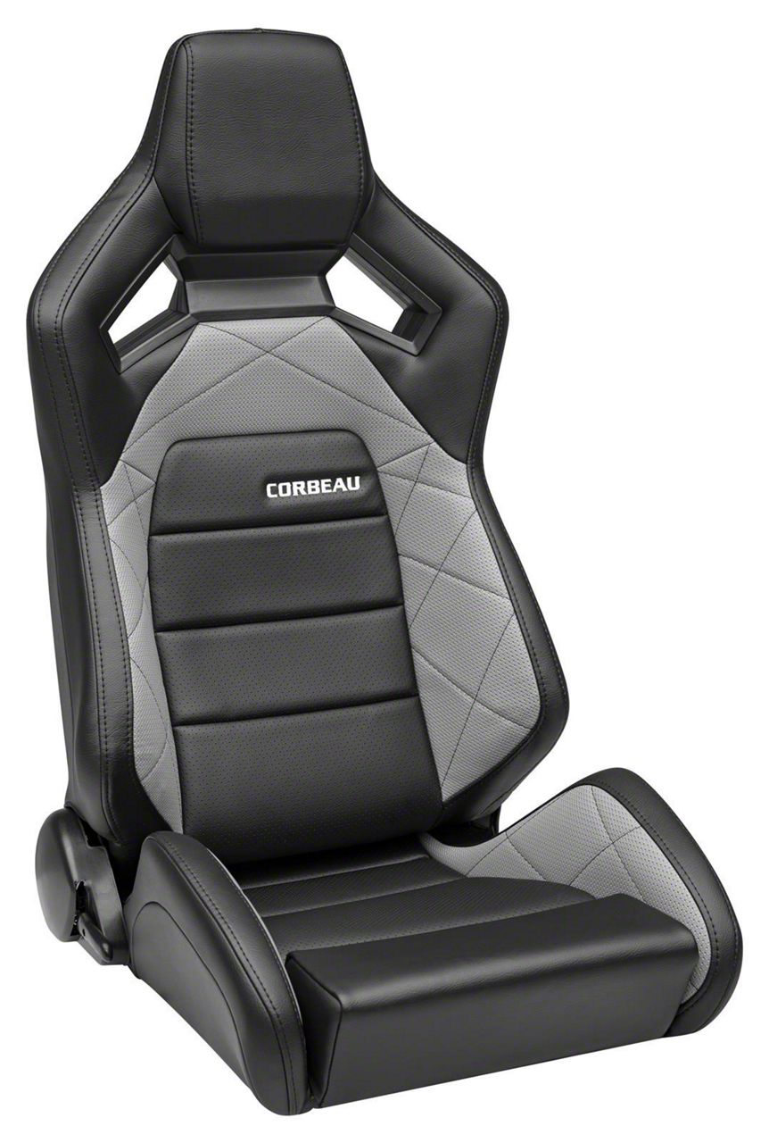 Corbeau Jeep Wrangler Sportline RRX Reclining Seats with Double Locking Seat Brackets; Black ...