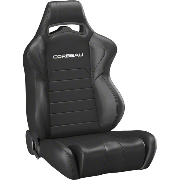 Corbeau Tacoma LG1 Racing Seats; Black Vinyl; Pair 25502PR (Universal ...
