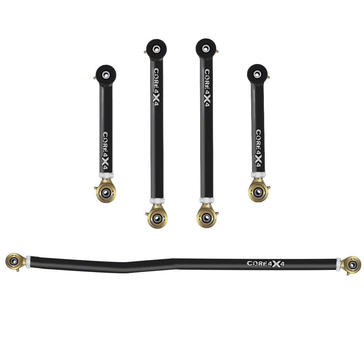 Core 4x4 Bronco Camp Series Adjustable Rear Upper and Lower Control Arm ...