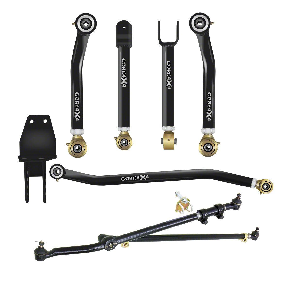 Core 4x4 Jeep Cherokee Crawl Series Adjustable Front and Rear Upper and ...