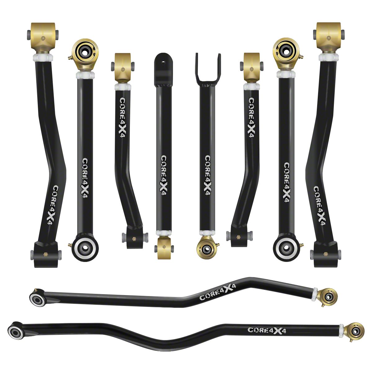 Core 4x4 Jeep Wrangler Crawl Series Adjustable Upper and Lower Control ...