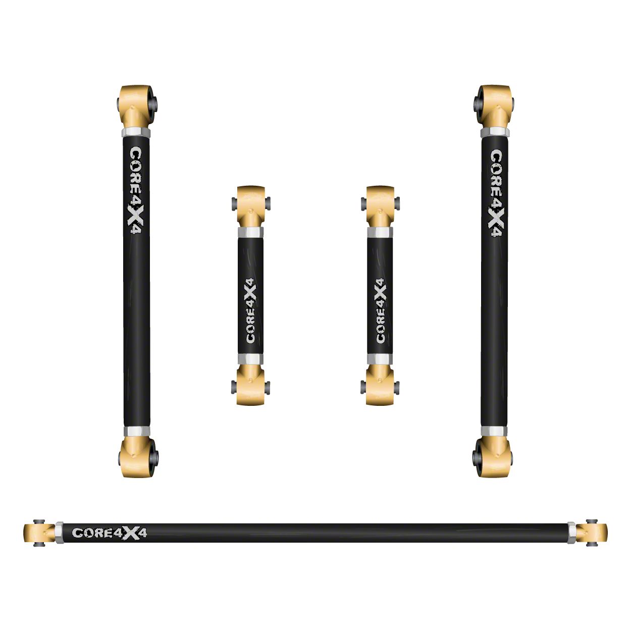 Core 4x4 Tundra Adjustable Steel Rear Upper and Lower Control Arm and ...