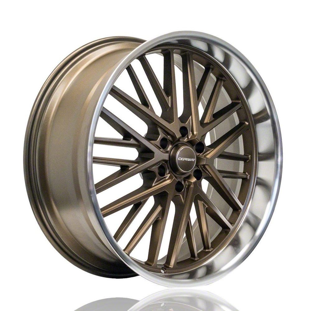 Corsart Bronco Kingpin 6 Matte Bronze with Diamond Cut Lip 6-Lug Wheel ...