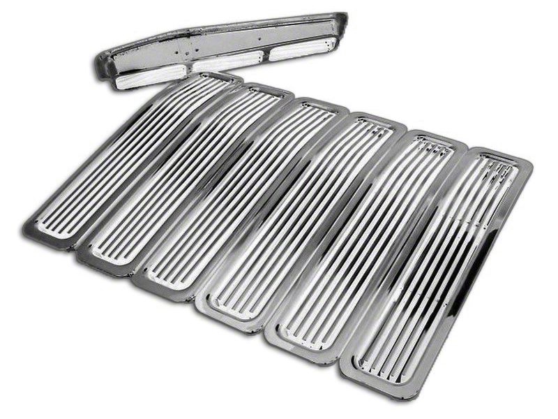 Jeep Wrangler Grille Inserts, Chrome (97-06 Jeep Wrangler TJ)