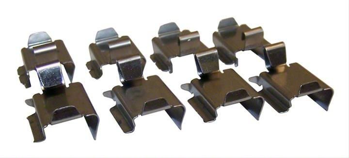 Jeep Wrangler Disc Brake Anti-Rattle Clip; Brake Pad Spring Kit; Front ...