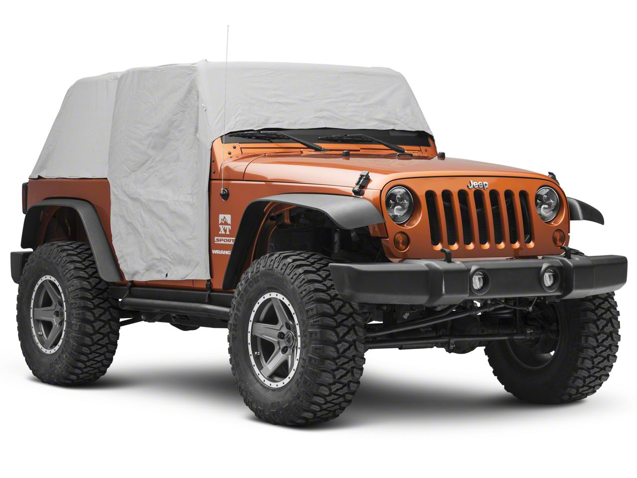 Jeep Waterproof Cab Cover Gray Wrangler CC10709 JK