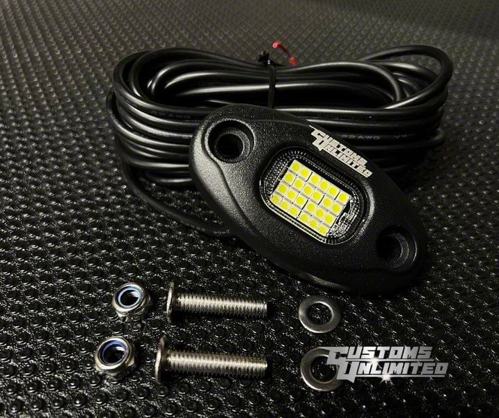 Customs Unlimited Tacoma Pure White 24-LED High Intensity Rock Light ...