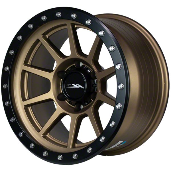 CXA Off Road Wheels Bronco TR4 SPRINT Texture Bronze with Black Ring 6 ...