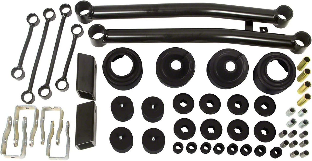 Daystar Jeep Wrangler 2-Inch Suspension Lift Kit with Front Lower ...