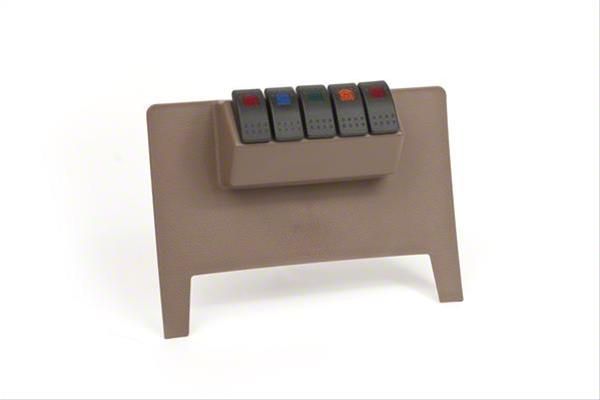 Daystar Jeep Wrangler Lower Dash Switch Panel with 4-Rocker Switches ...