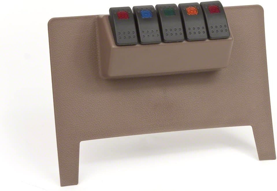 Daystar Jeep Wrangler Lower Dash Switch Panel; Tan KJ71034TN (07-18 ...