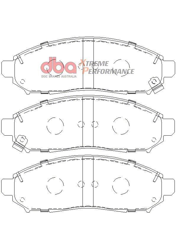 DBA Frontier Xtreme Performance Semi-Metallic Carbon Fiber Brake Pads ...