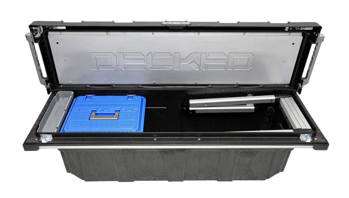 DECKED Tundra Truck Bed Rail-To-Rail Tool Box with Ladder TBFDLT22 (22 ...