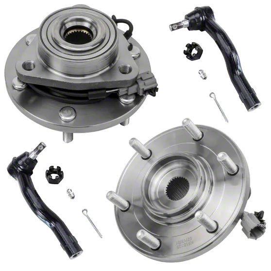 Titan Wheel Hub Assemblies with Outer Tie Rods; Front (08-12 4WD Titan ...