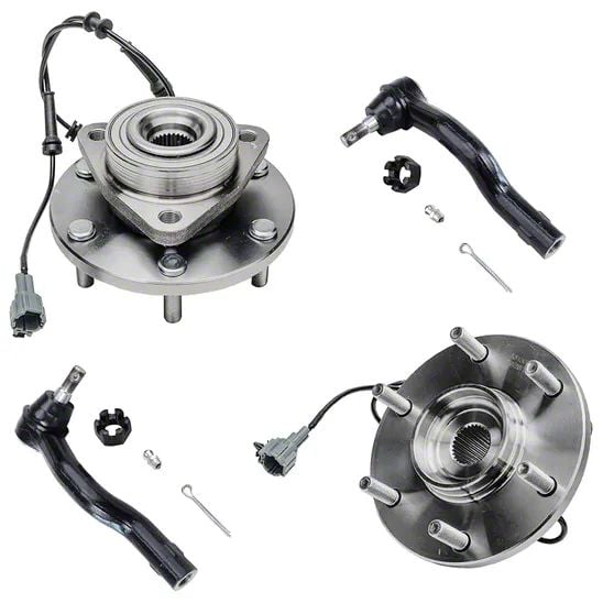 Titan Wheel Hub Assemblies with Outer Tie Rods; Front (04-07 Titan ...