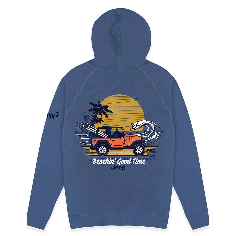 Detroit Shirt Company Universal XT Men's Jeep Beachin Hoodie; Slate ...