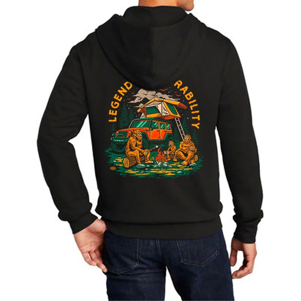 Detroit Shirt Company Universal XT Men's Jeep Sasquatch Zip Hoodie ...