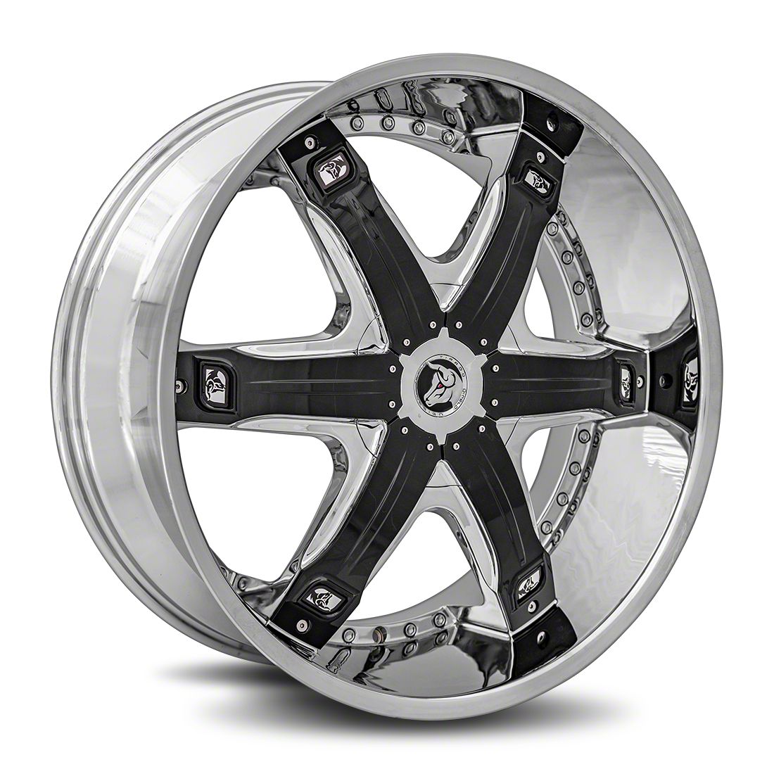 Diablo Wheels Titan Fury Chrome 6-Lug Wheel; 24x10; 35mm Offset FUR ...