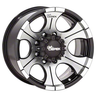 Dick Cepek Jeep Wrangler DC-2 Gloss Black Machined Wheel; 15x10; -47mm ...