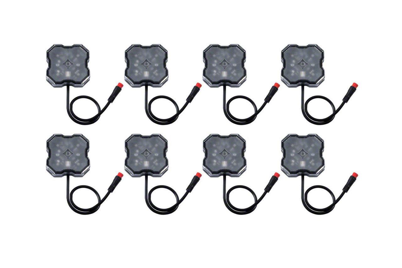 Diode Dynamics Toyota 4-Runner Stage Series RGBW LED Rock Light; 8-Pack ...