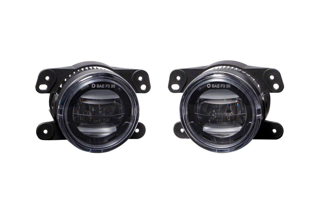 Diode Dynamics Jeep Wrangler Elite Series Type M LED Fog Lights; White ...