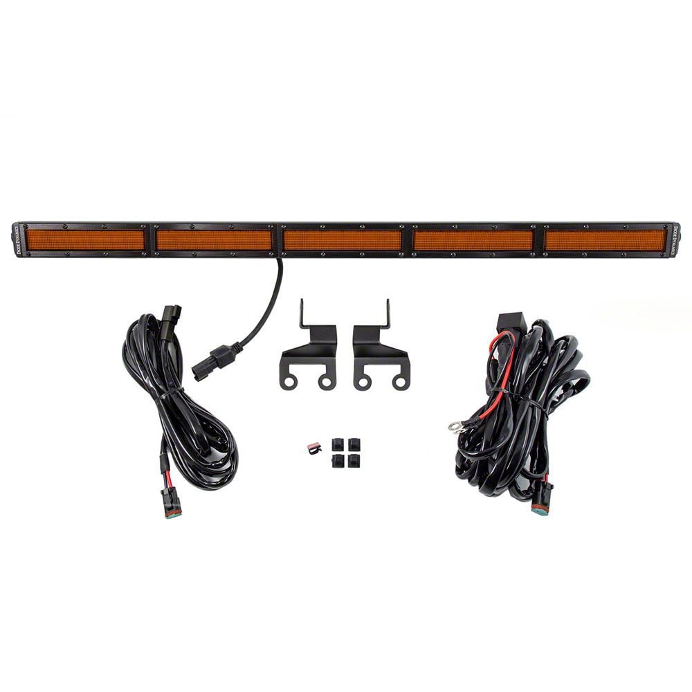 Diode Dynamics Jeep Wrangler SS30 Rear Hard Top Light Kit; Amber Flood ...