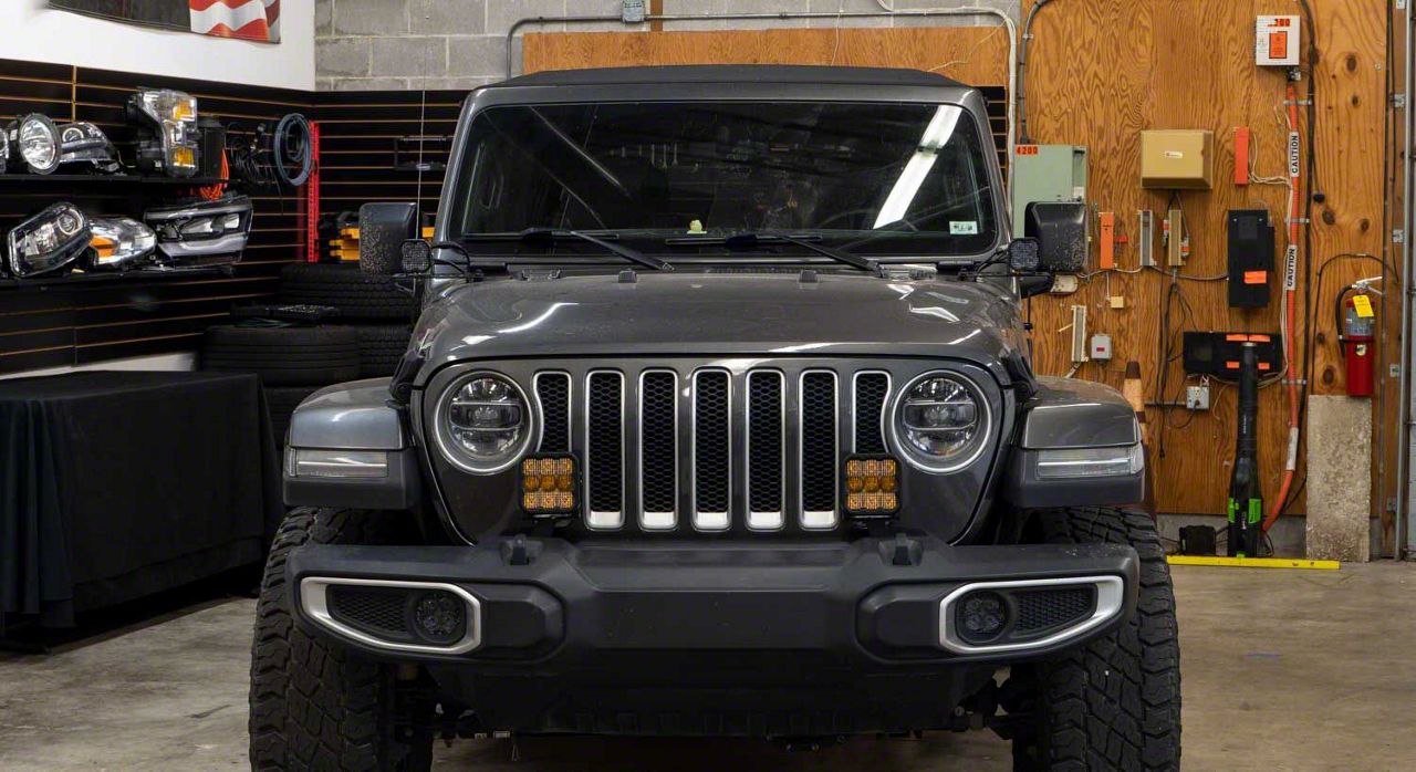 Diode Dynamics Jeep Wrangler SS5 Pro CrossLink Bumper Light Bar Kit; White Driving DD7281 (18-26 ...