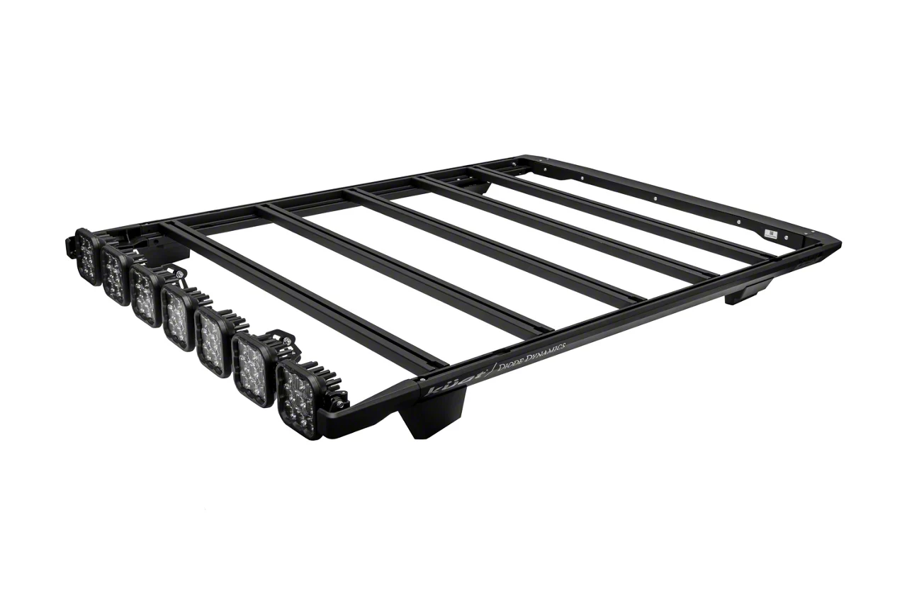 Diode Dynamics Tacoma Kuat DEK Roof Rack; 7-Pod SS5 Pro White Driving ...