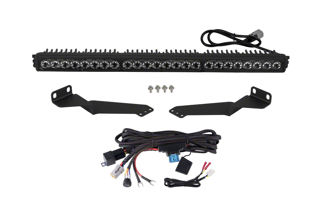 Diode Dynamics Tacoma SS30 Pro Stealth Light Bar Kit with Amber ...