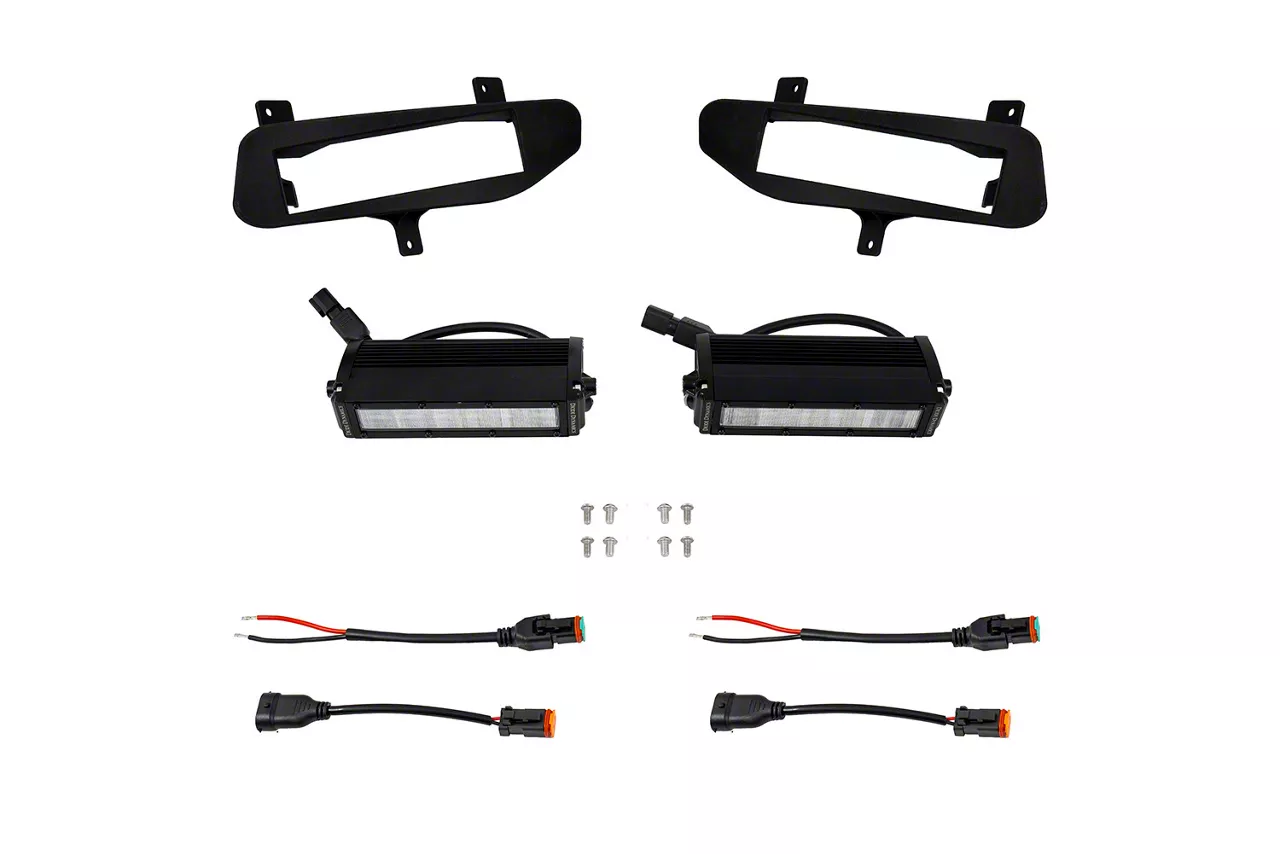 Diode Dynamics Titan SS6 LED Fog Light Kit; White SAE Fog DD7977 (20-24 ...
