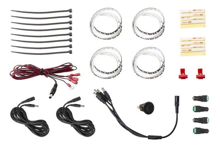 Diode Dynamics Titan XD LED Footwell Kit; Red; Set of Four DD0447 ...