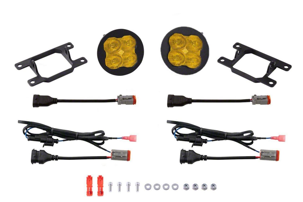 Diode Dynamics Titan XD SS3 Max Type A ABL LED Fog Light Kit; Yellow ...