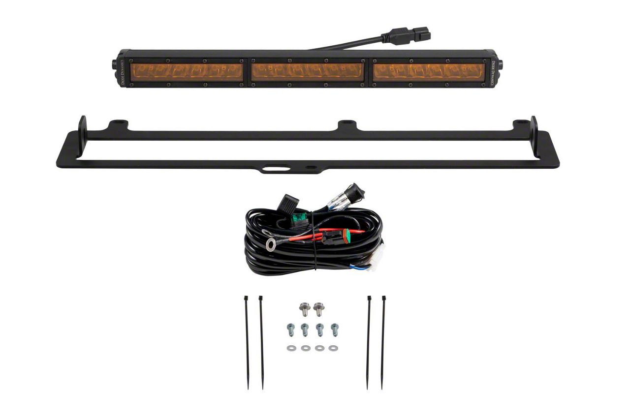 Diode Dynamics Tundra SS18 TRD Pro Grille Light Bar Kit; Amber Driving ...