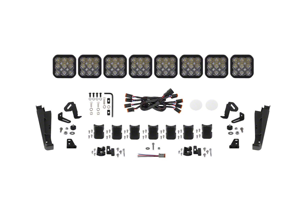 Diode Dynamics Universal XT Kuat DEK 54-Inch Wide Light Upgrade Kit; 8 ...