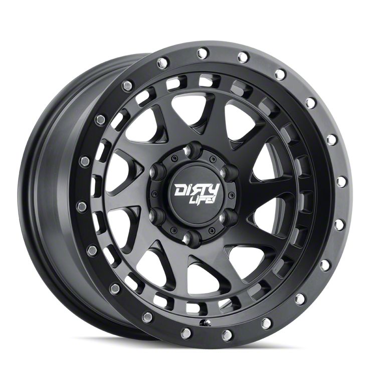 Dirty Life Tacoma Enigma Pro Matte Black 6-Lug Wheel; 17x9; -12mm ...