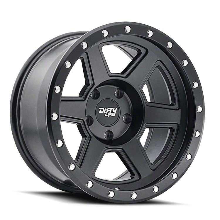 Dirty Life Toyota 4-Runner Compound Matte Black 6-Lug Wheel; 18x9 ...