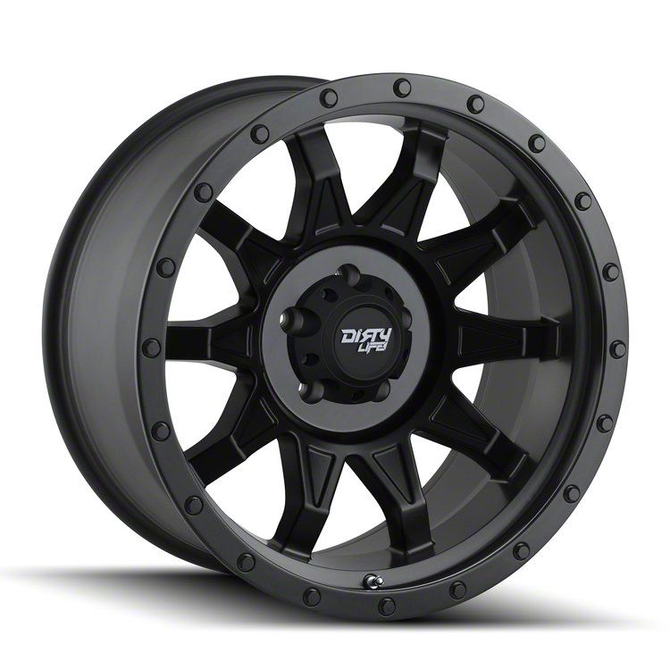 Dirty Life Toyota 4-Runner Roadkill Matte Black 6-Lug Wheel; 22x10; 0mm ...