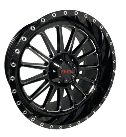 Disaster Offroad Bronco D96 Gloss Black Milled 6-Lug Wheel; 20x10 ...