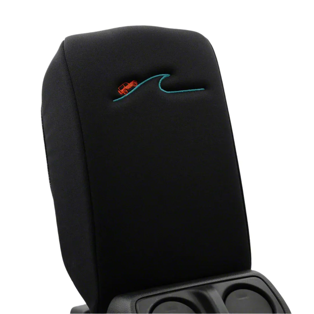 Distinction Applied Jeep Wrangler Center Console Cover with Jeep Wave ...