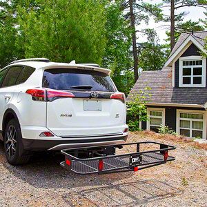 DK2 Jeep Wrangler Hitch Mounted Cargo Carrier; Aluminum HCC602 ...