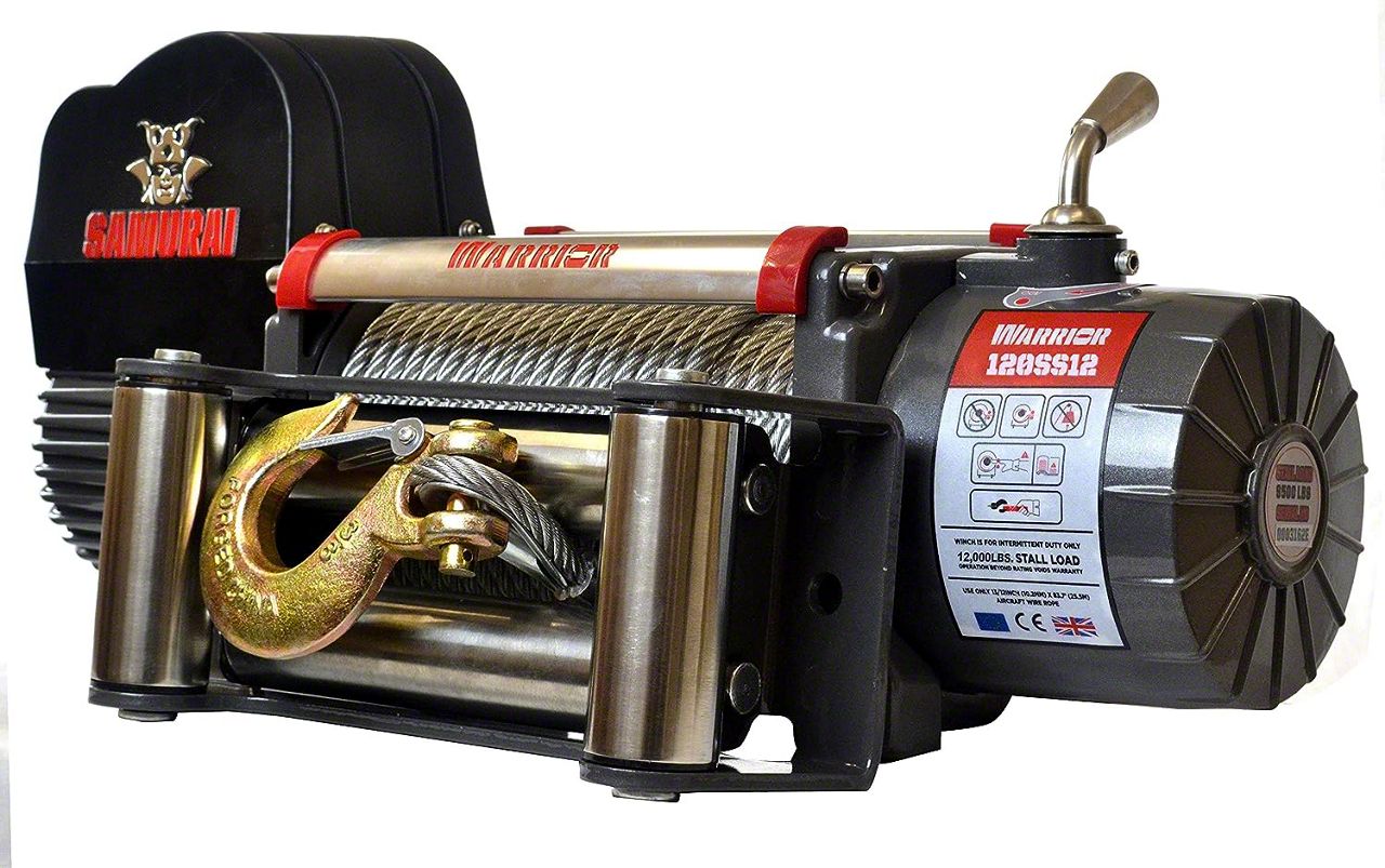 DK2 Titan XD 12,000 lb. Samurai Series Winch with Steel Cable S12000 ...