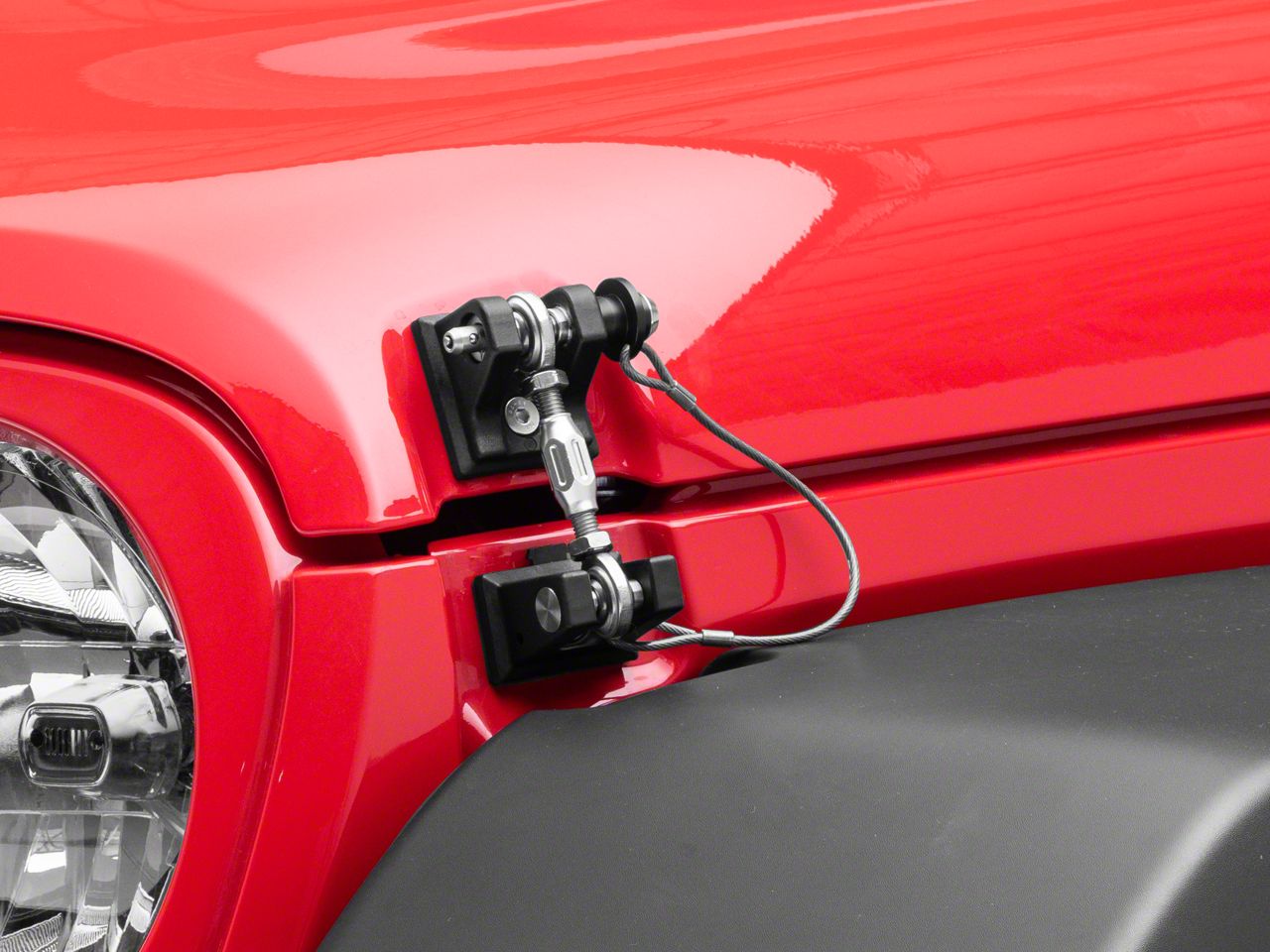 DV8 Offroad Jeep Wrangler Locking Hood Hold Downs D-JL-190001-LK (18-23 ...