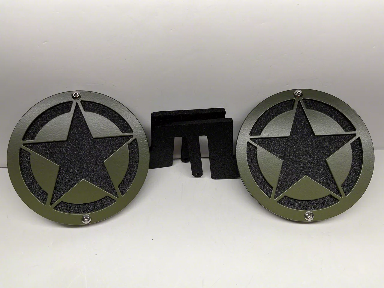 Drop Zone Off Road Jeep Gladiator Army Stars Foot Pegs; Army Green ST ...