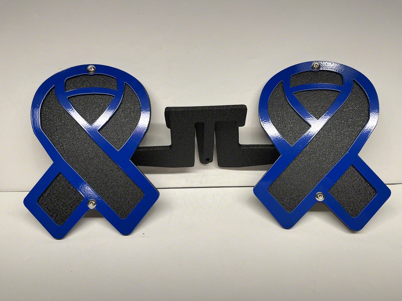 Drop Zone Off Road Jeep Wrangler Awareness Ribbons Foot Pegs; Blue AR ...