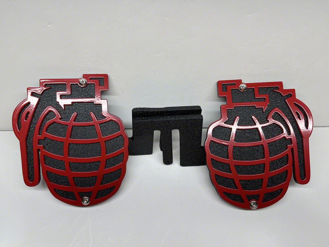 Drop Zone Off Road Jeep Wrangler Grenade Foot Pegs; Red GR-RED-JK-FP ...