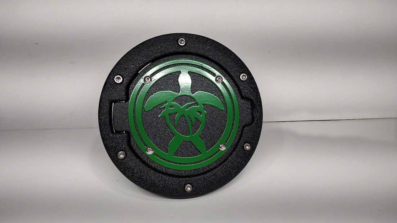 Drop Zone Off Road Jeep Wrangler Sea Turtle with Palm Tree Fuel Door ...